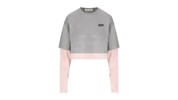 Miu Miu Layered Crewneck Sweatshirt