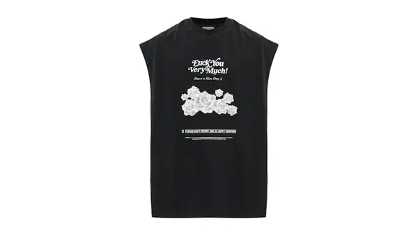 Vetements Fu Very Much Sleeveless T-shirt