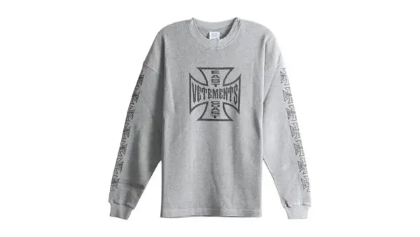 Vetements Big Biker Cross Waffle Longsleeve Top