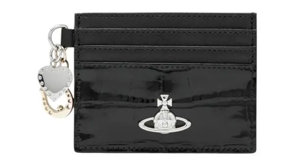 VIVIENNE WESTWOOD Charms Card Holder - Black