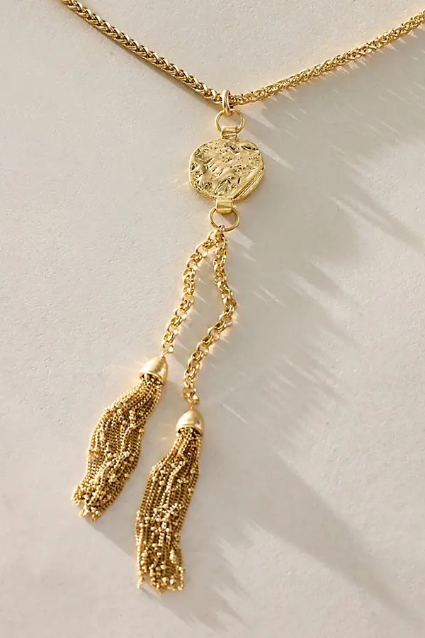 Free People Saskia Tassel Pendant Necklace