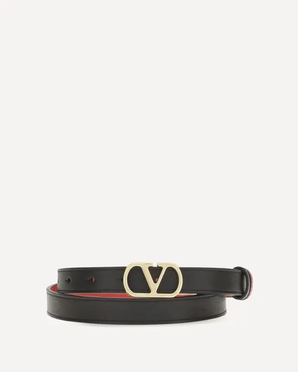 Valentino Garavani Reversible Vlogo Signature Belt - Black