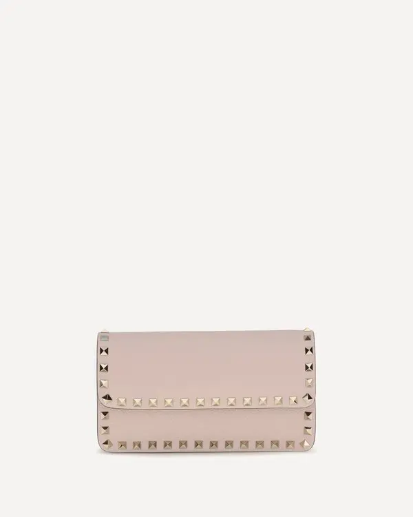 Valentino Garavani Rockstud Chain Wallet - Pink