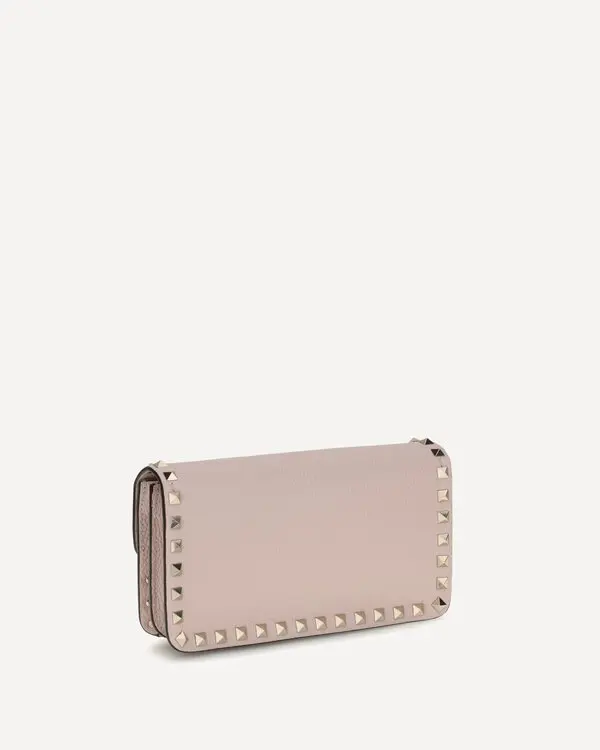 Valentino Garavani Rockstud Chain Wallet - Pink