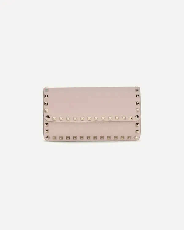 Valentino Garavani Rockstud Chain Wallet - Pink
