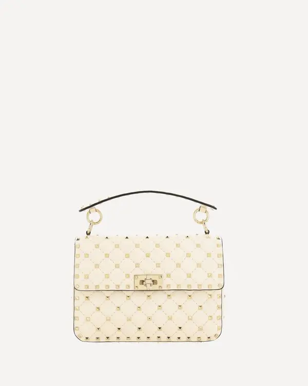 Valentino Garavani Rockstud Spike Handbag - Cream
