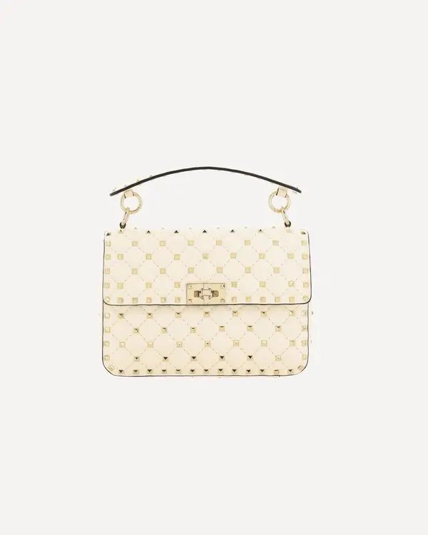 Valentino Garavani Rockstud Spike Handbag - Cream