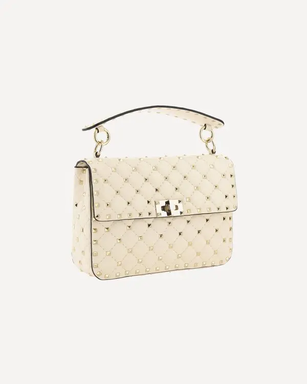 Valentino Garavani Rockstud Spike Handbag - Cream