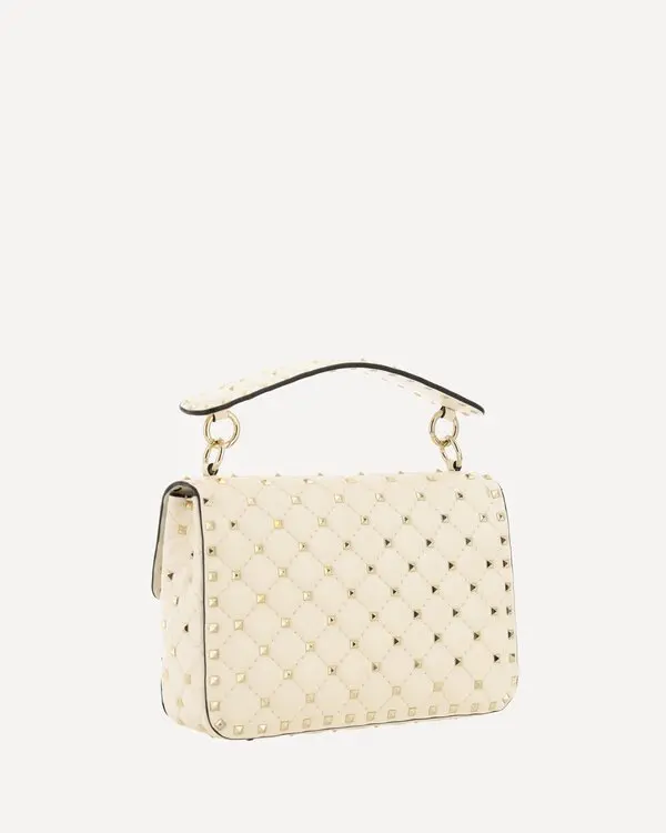 Valentino Garavani Rockstud Spike Handbag - Cream