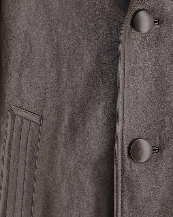 Prada Leather Caban Jacket