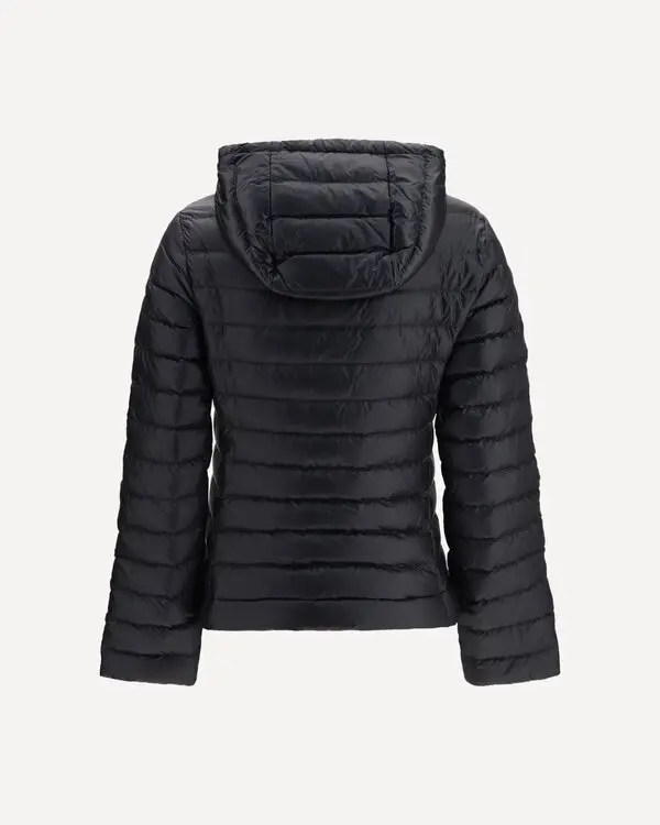 Moncler Igelhood Short Down Jacket In Longue Saison - Black