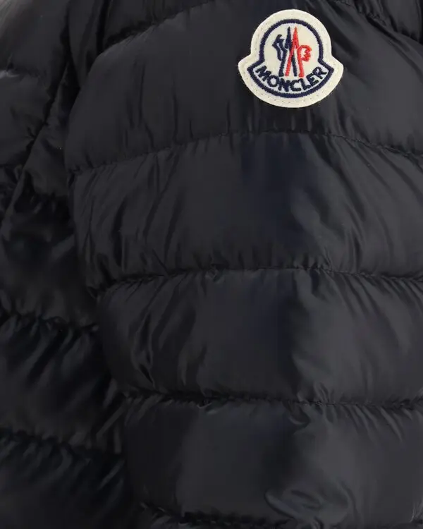 Moncler Igelhood Short Down Jacket In Longue Saison - Black