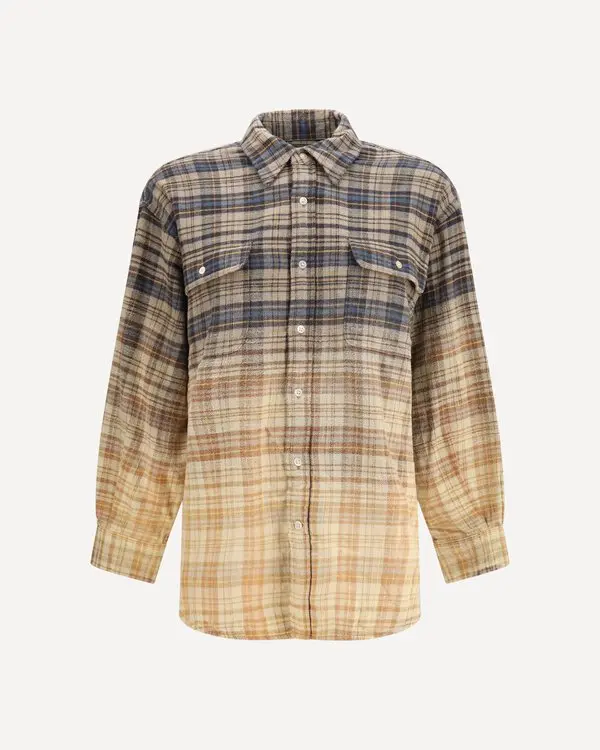 R13 Boyfriend Plaid Shirt