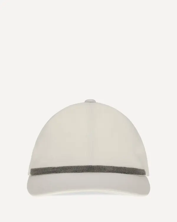 Brunello Cucinelli Baseball Cap With Monili Embellishment