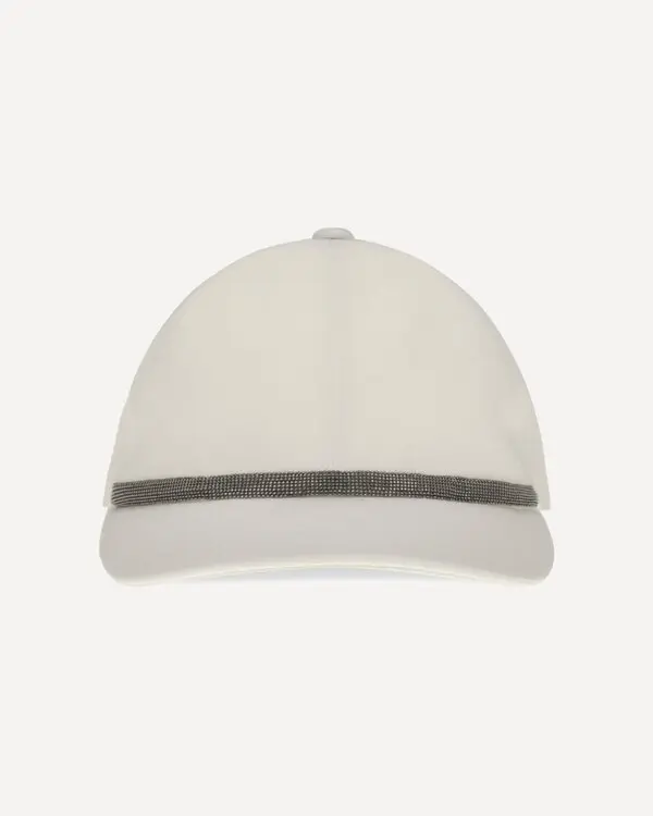Brunello Cucinelli Baseball Cap With Monili Embellishment