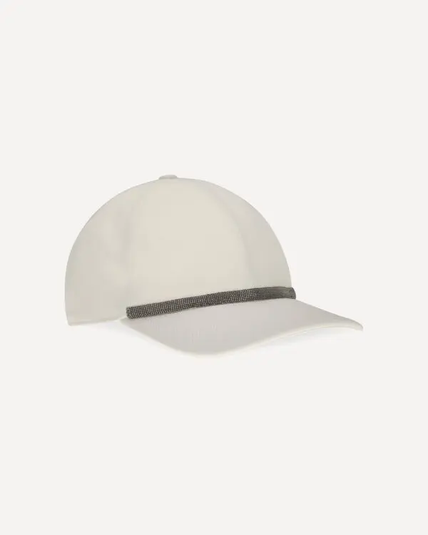 Brunello Cucinelli Baseball Cap With Monili Embellishment