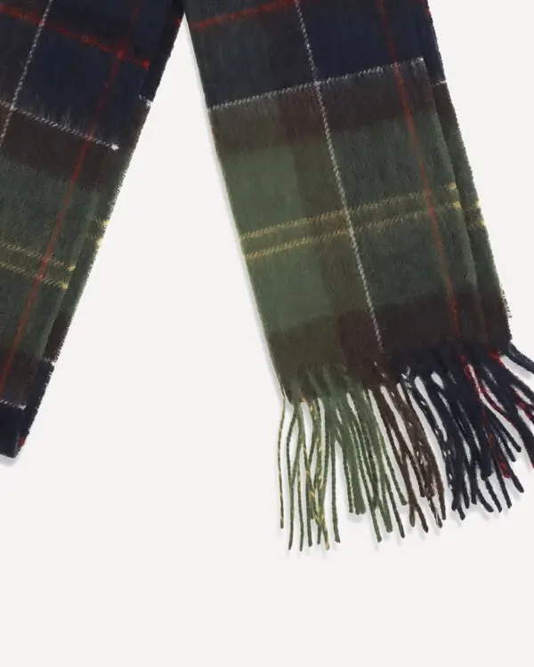 Barbour Tartan Scarf - Green