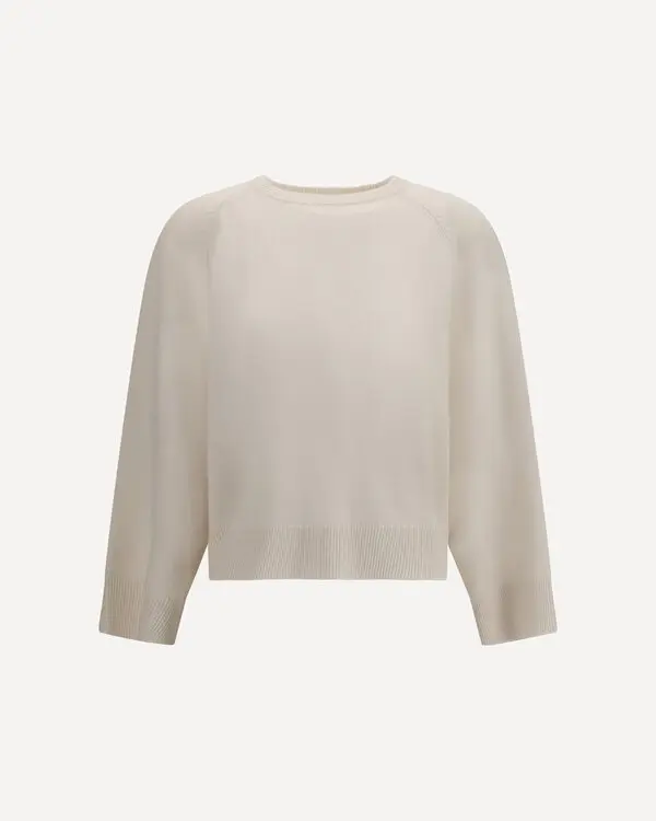 Brunello Cucinelli Cashmere Crewneck Sweater - White