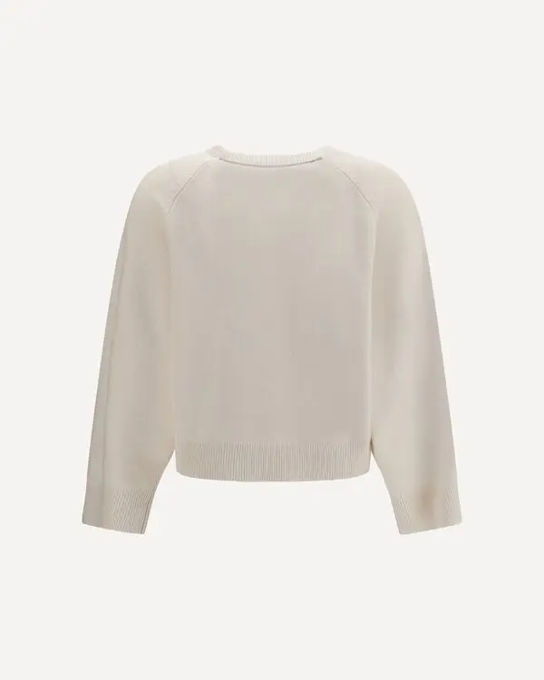 Brunello Cucinelli Cashmere Crewneck Sweater - White
