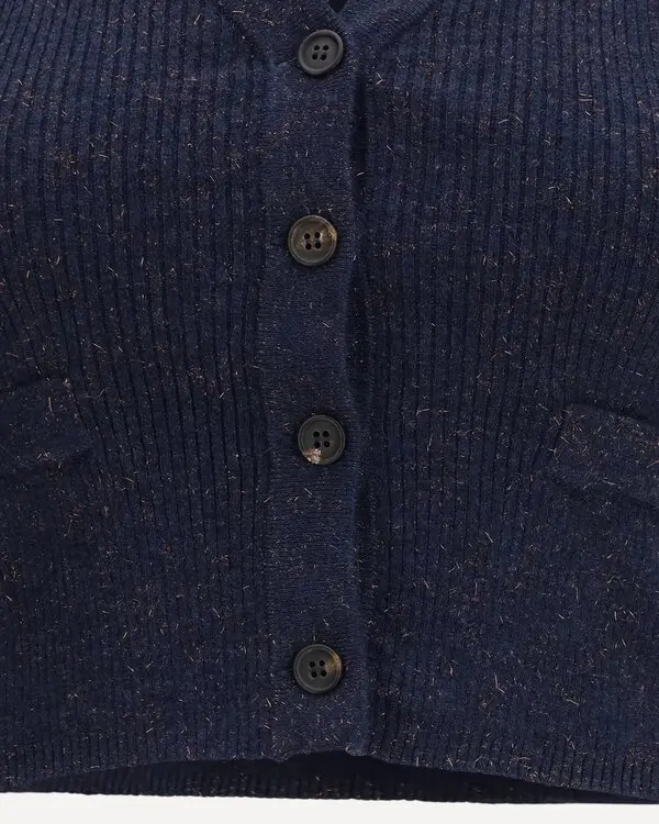 Brunello Cucinelli Sleeveless V-neck Cardigan - Blue