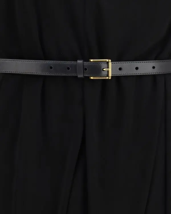 Loewe Draped Viscose Crepe Jersey Halterneck Maxi Dress