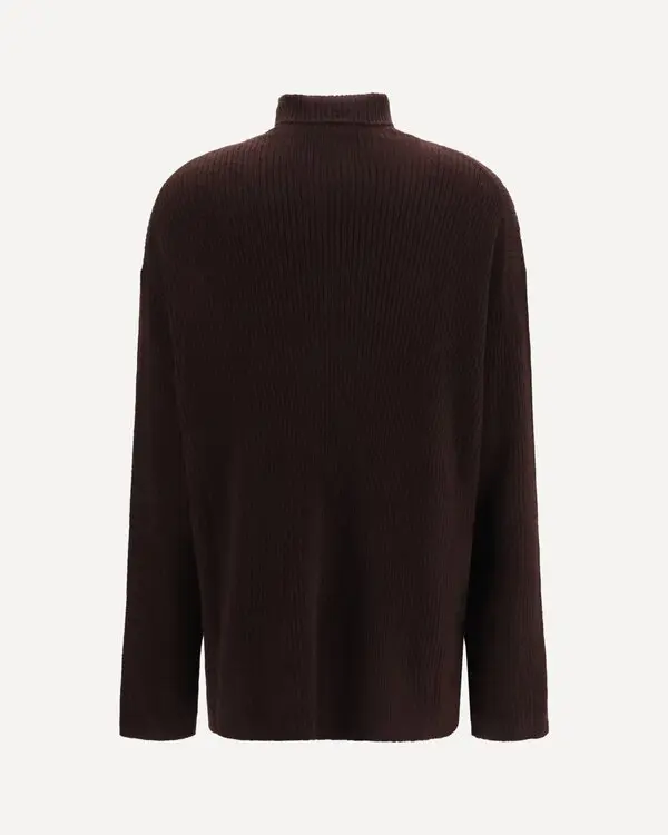 Loro Piana Ribbed Turtleneck Sweater
