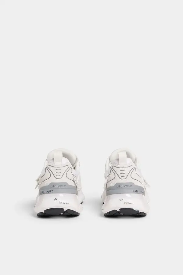 Dsquared2 Sneakers With Sculptural Sole - White