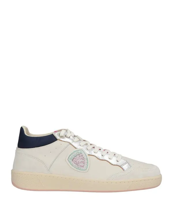 BLAUER. Leather And Textile Low-top Sneakers With Logo Embellishment