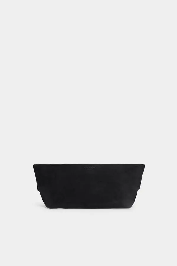Dsquared2 Leather Fold-over Clutch With Statement Zip Pull