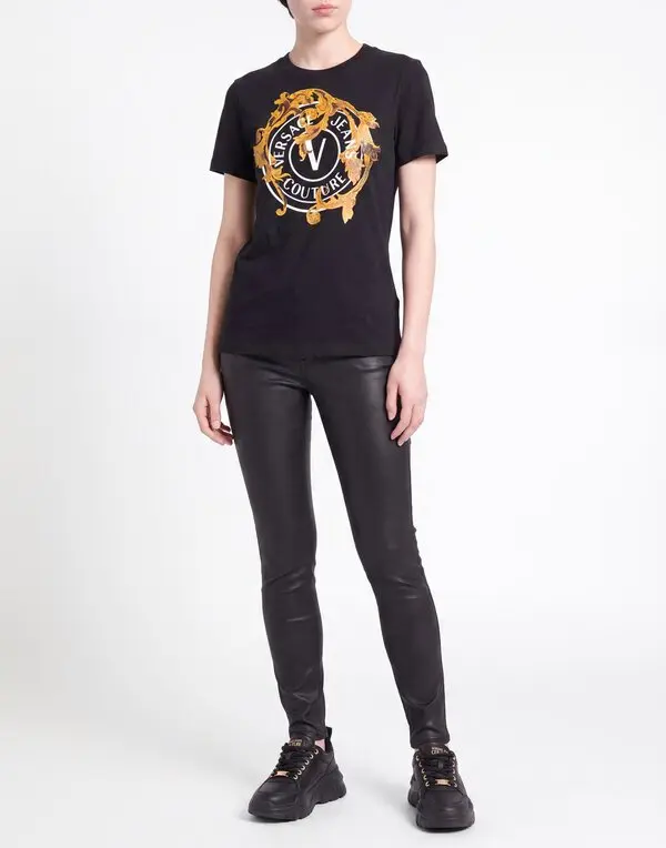 Versace Cotton And Elastane T-shirt - Black