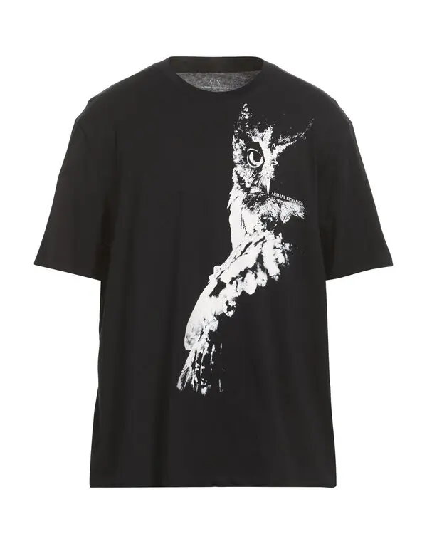 Armani Exchange T-shirt Size Organic Cotton - Black