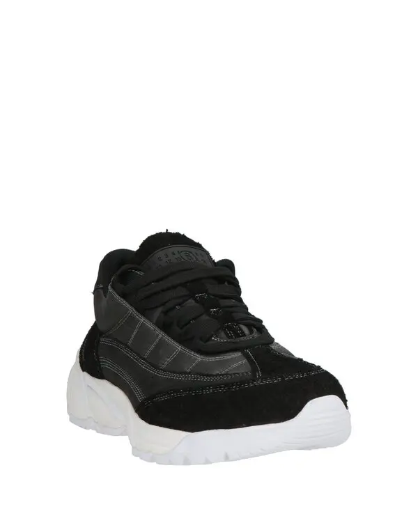 MAISON MARGIELA Leather And Textile Fibers Low-top Sneakers