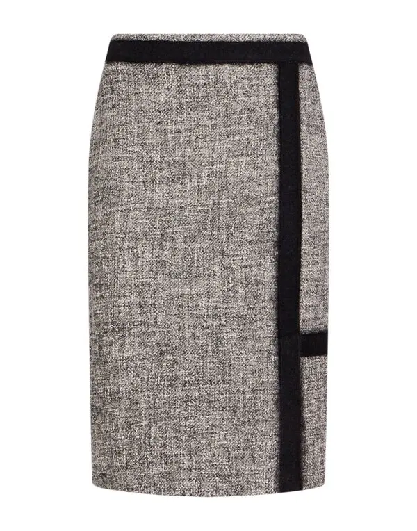 MOORER Midi Tweed Pencil Skirt