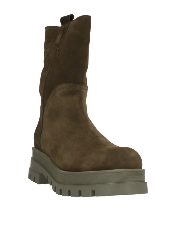INUOVO Suede Ankle Boots - Green