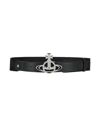 VIVIENNE WESTWOOD Orb Buckle Textile Belt - Black