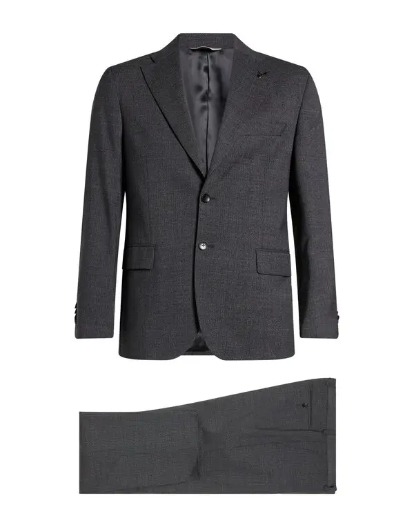 PAOLONI Suit Charcoal Size Virgin Wool