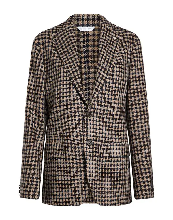 MANUEL RITZ Blazer Size Virgin Wool, Cotton