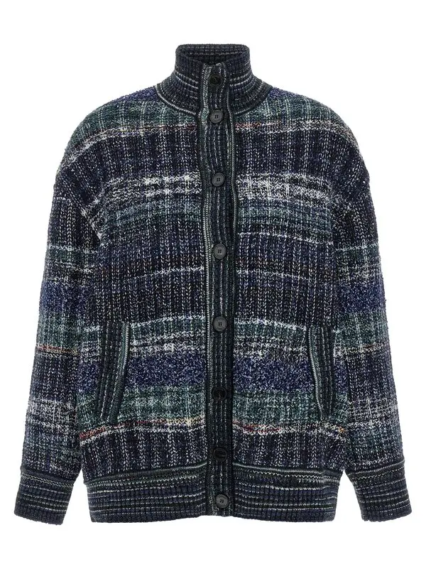 Missoni Check Wool Cardigan - Blue