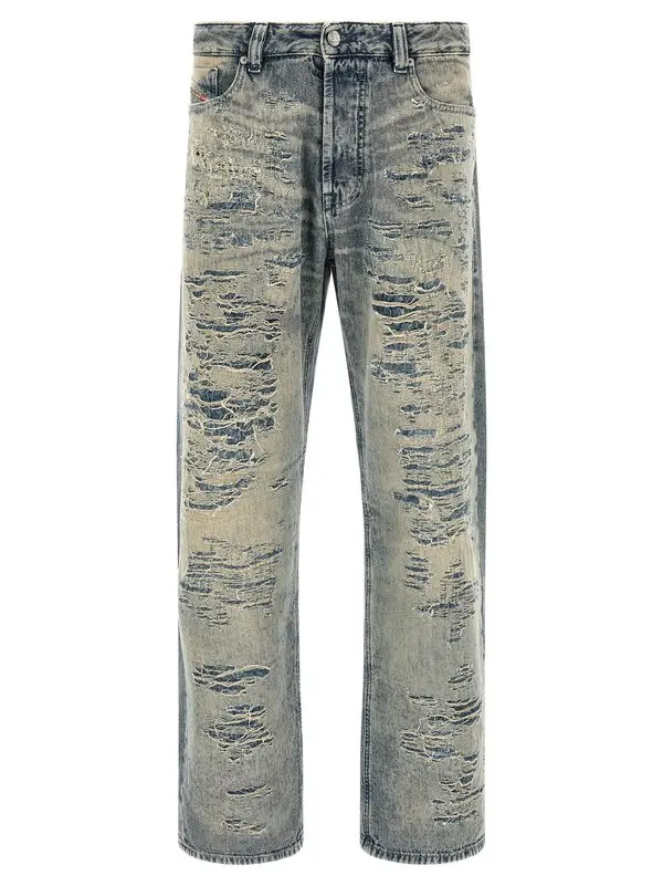 DIESEL® 1980 D-eeper Relaxed Straight Leg Jeans - Blue