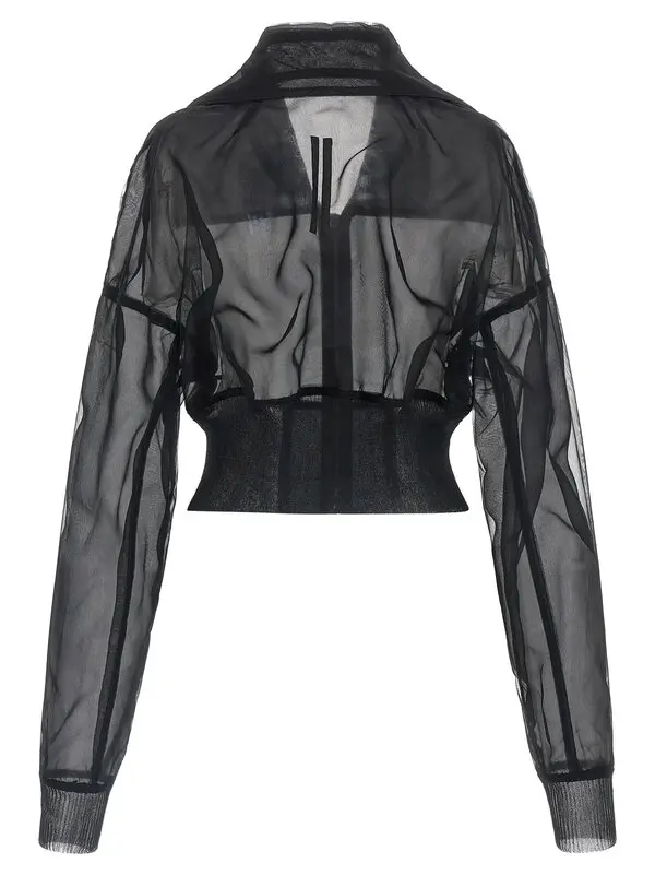 Rick Owens Dracucollar Cropped' Bomber Jacket