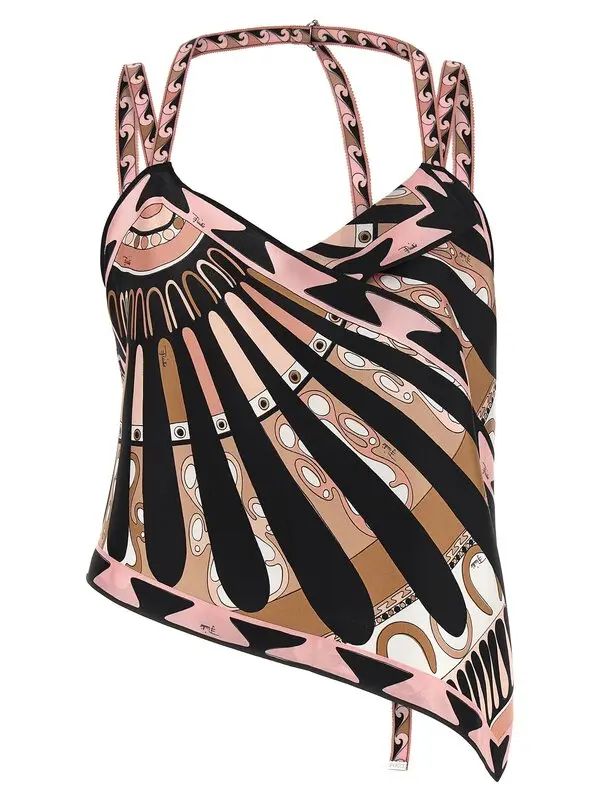Emilio Pucci Soleil' Scarf Top