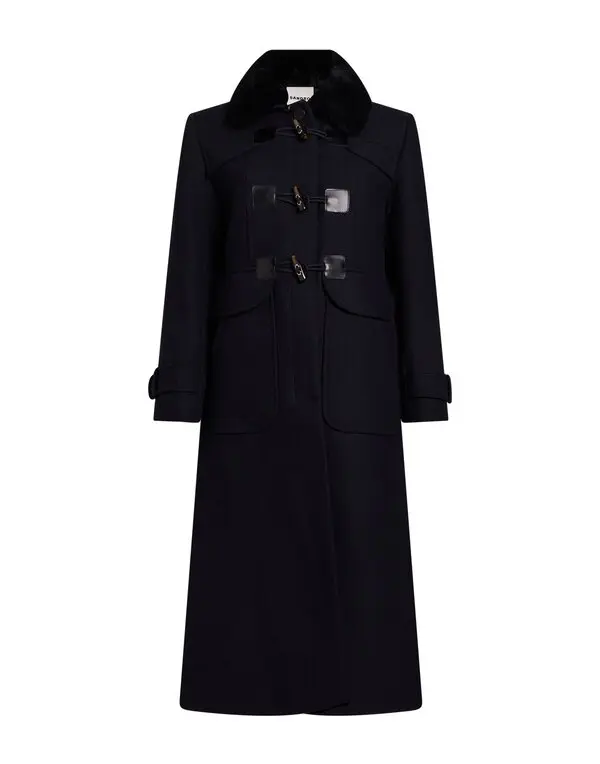 Sandro Coat Midnight Size Wool, Polyester, Polyamide
