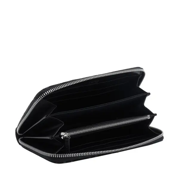 Fendi Ff Jacquard Zip Wallet