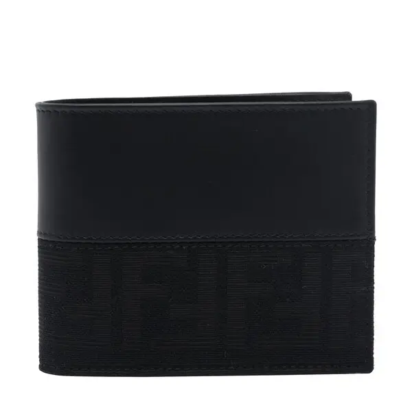 Fendi Ff Jacquard Bifold Wallet