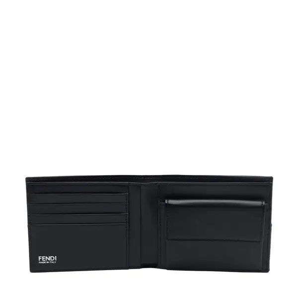 Fendi Ff Jacquard Bifold Wallet