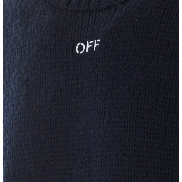 Off-White Wool Arrow Maxi Embroidery Sweater