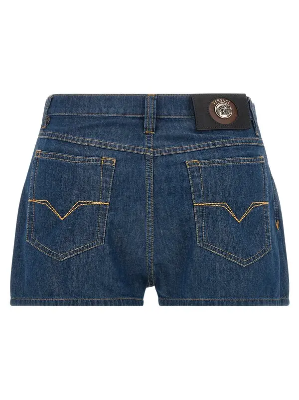 Versace Chambray Denim Shorts