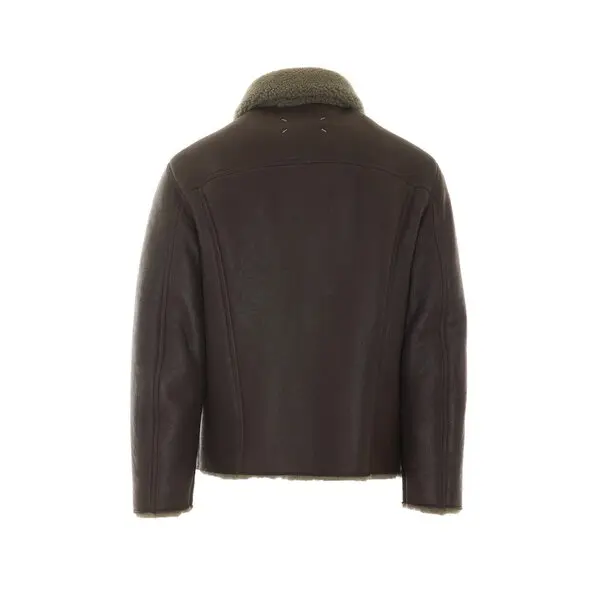 MAISON MARGIELA Waxed Shearling Jacket