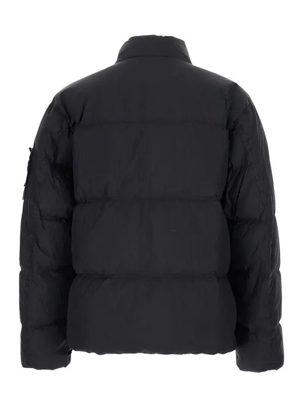 Stone Island Hooded Jacket In Tech Fabric - Multicolor