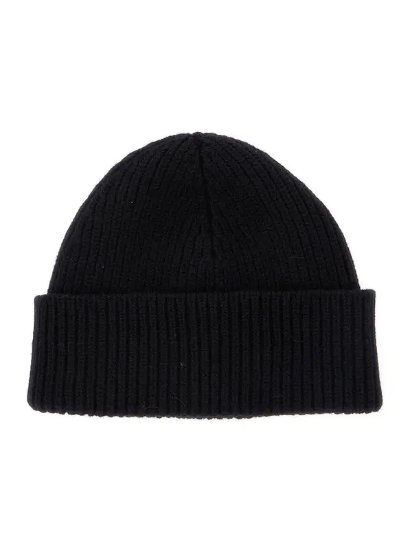 AMI Paris Wool Cap With Brim And Cuff For